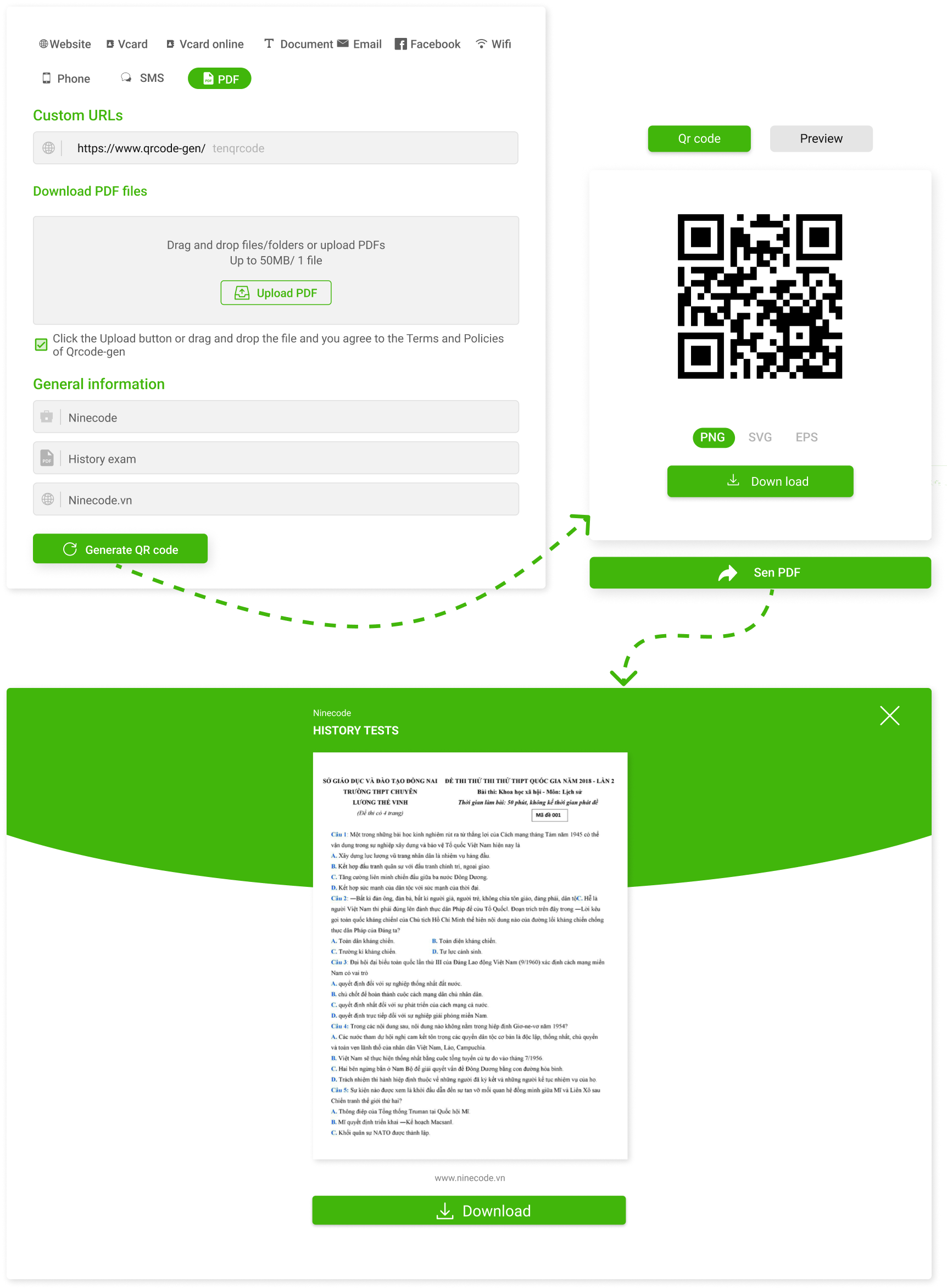 PDF QR CODE ONLINE